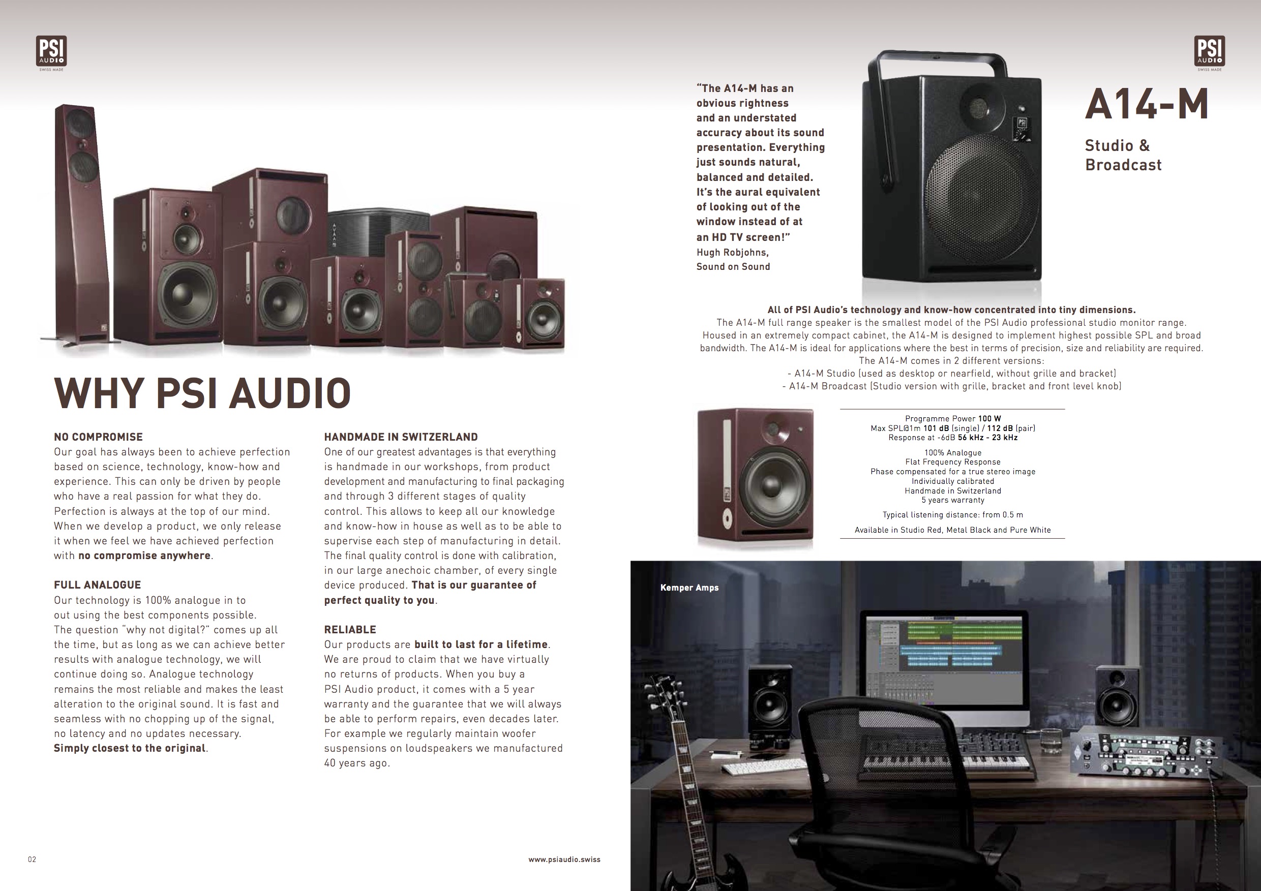A215-M - Compact Mastering monitor - PSI Audio