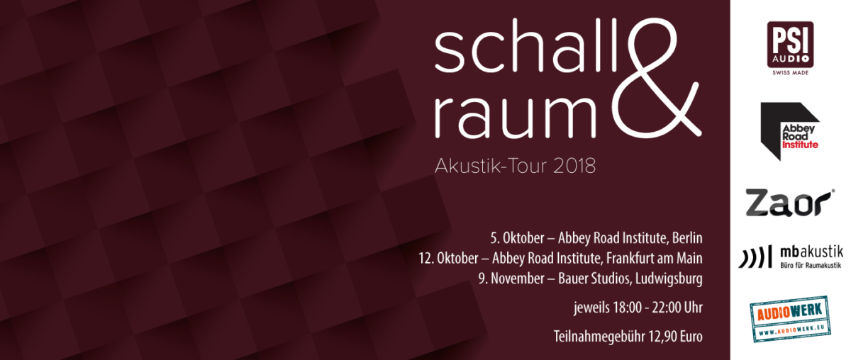 Schall & Raum Workshops in Germany - PSI Audio